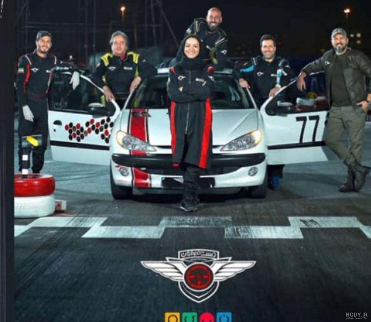 ارشا اقدسی در دست فرمون - عکس نودی