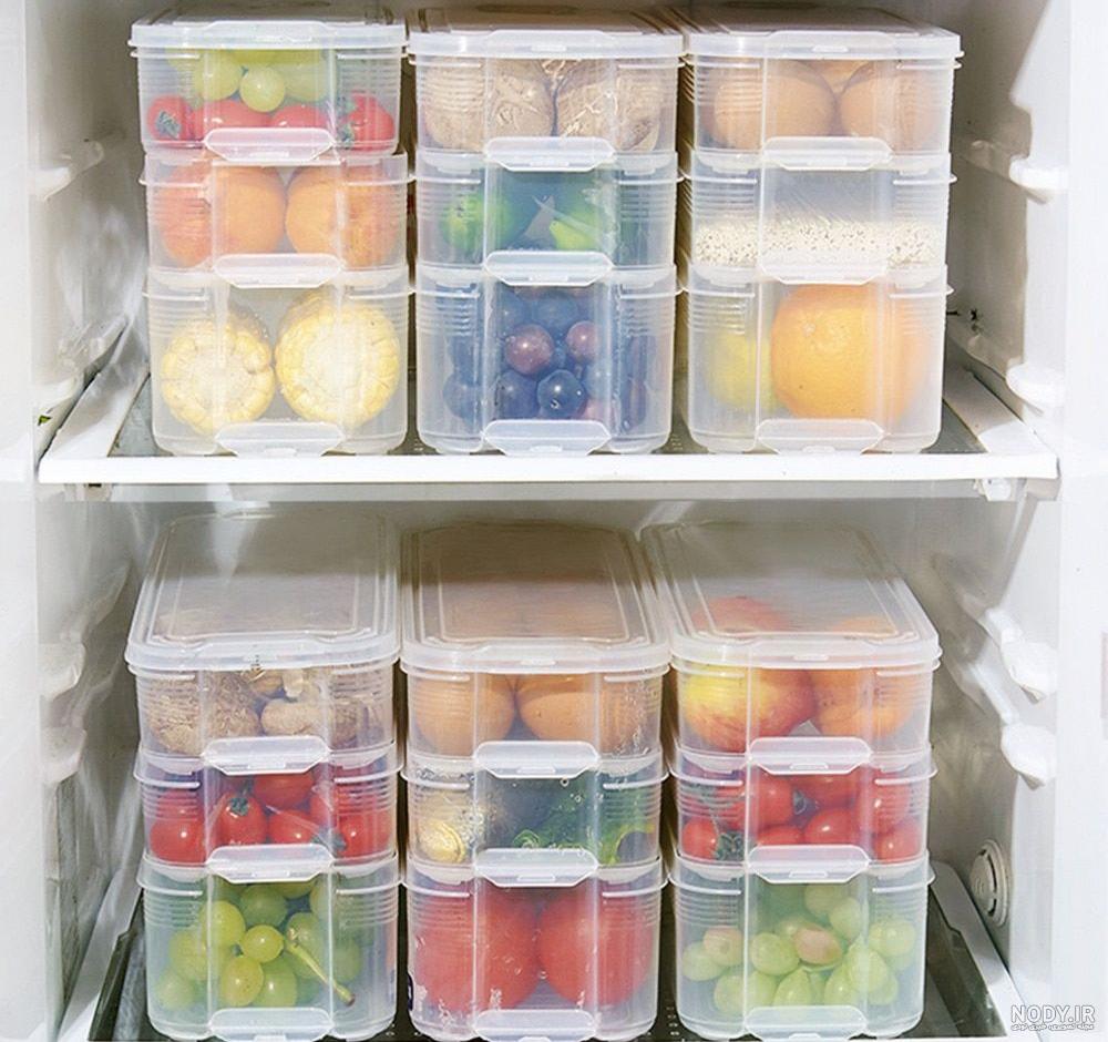 عکس ظروف داخل یخچال - عکس نودی