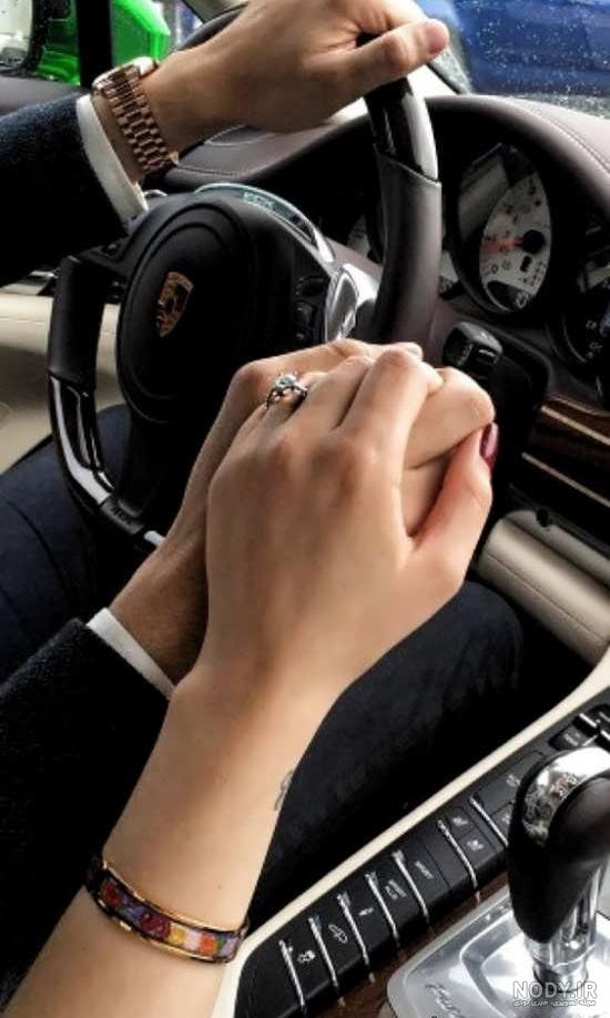 عکس دست پشت فرمون - عکس نودی