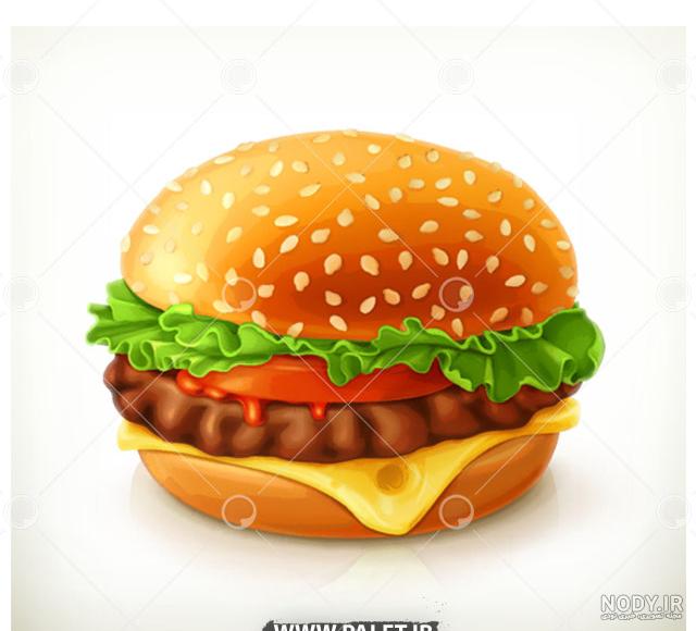 عکس وکتور همبرگر - عکس نودی