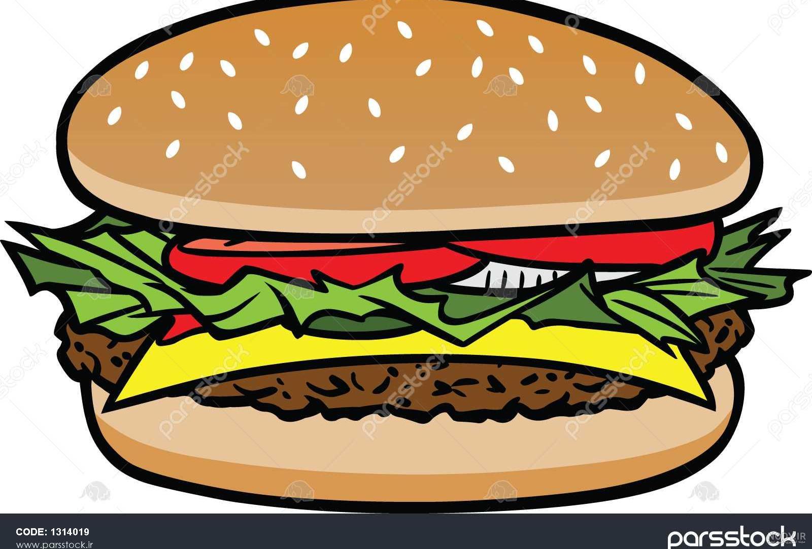 عکس وکتور همبرگر - عکس نودی