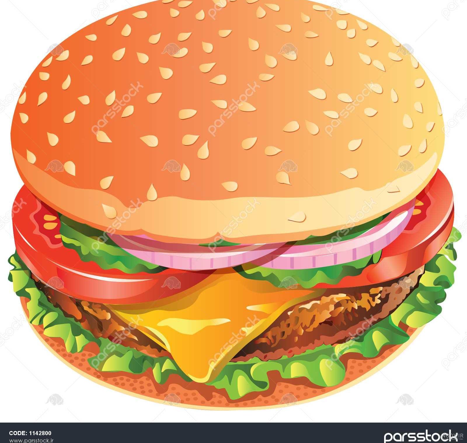 عکس وکتور همبرگر - عکس نودی