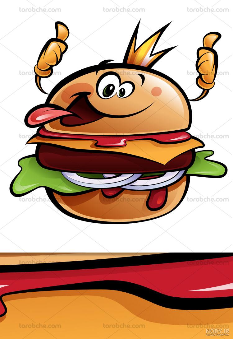 عکس وکتور همبرگر - عکس نودی