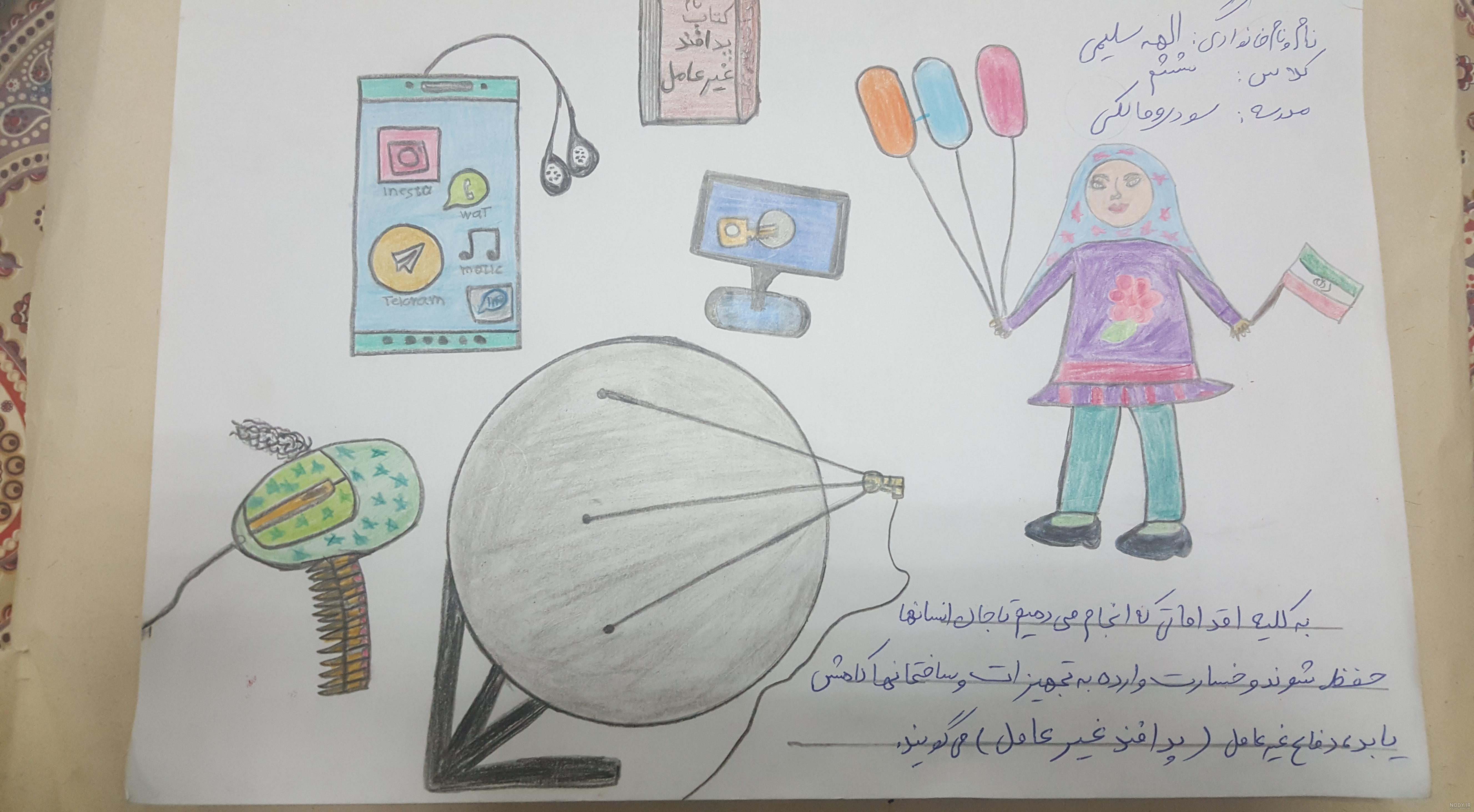 نقاشی های زیبا در مورد پدافند غیر عامل عکس نودی