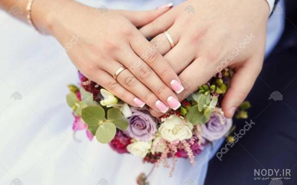 عکس عروس و داماد دسته گل عکس نودی
