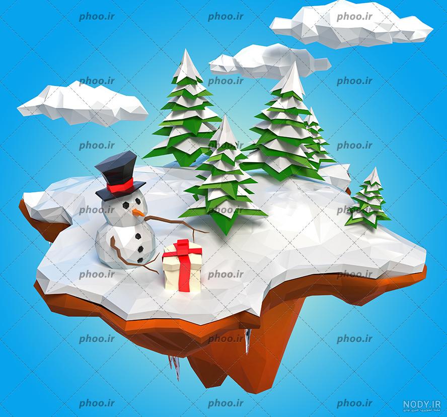 عکس ادم برفی برای پس زمینه - عکس نودی